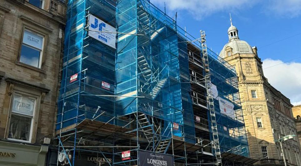 JR Scaffold Services Provides Key Solution Glasgow City Centre Project ...