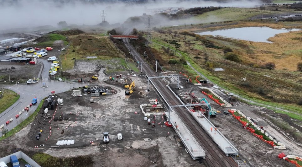 Platforms Take Shape At New Balgray Station | Scottish Construction News